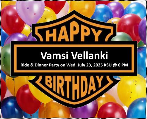 Birthday Party - Ride & Dinner (Novi) | Motor City Chapter #5057 ...